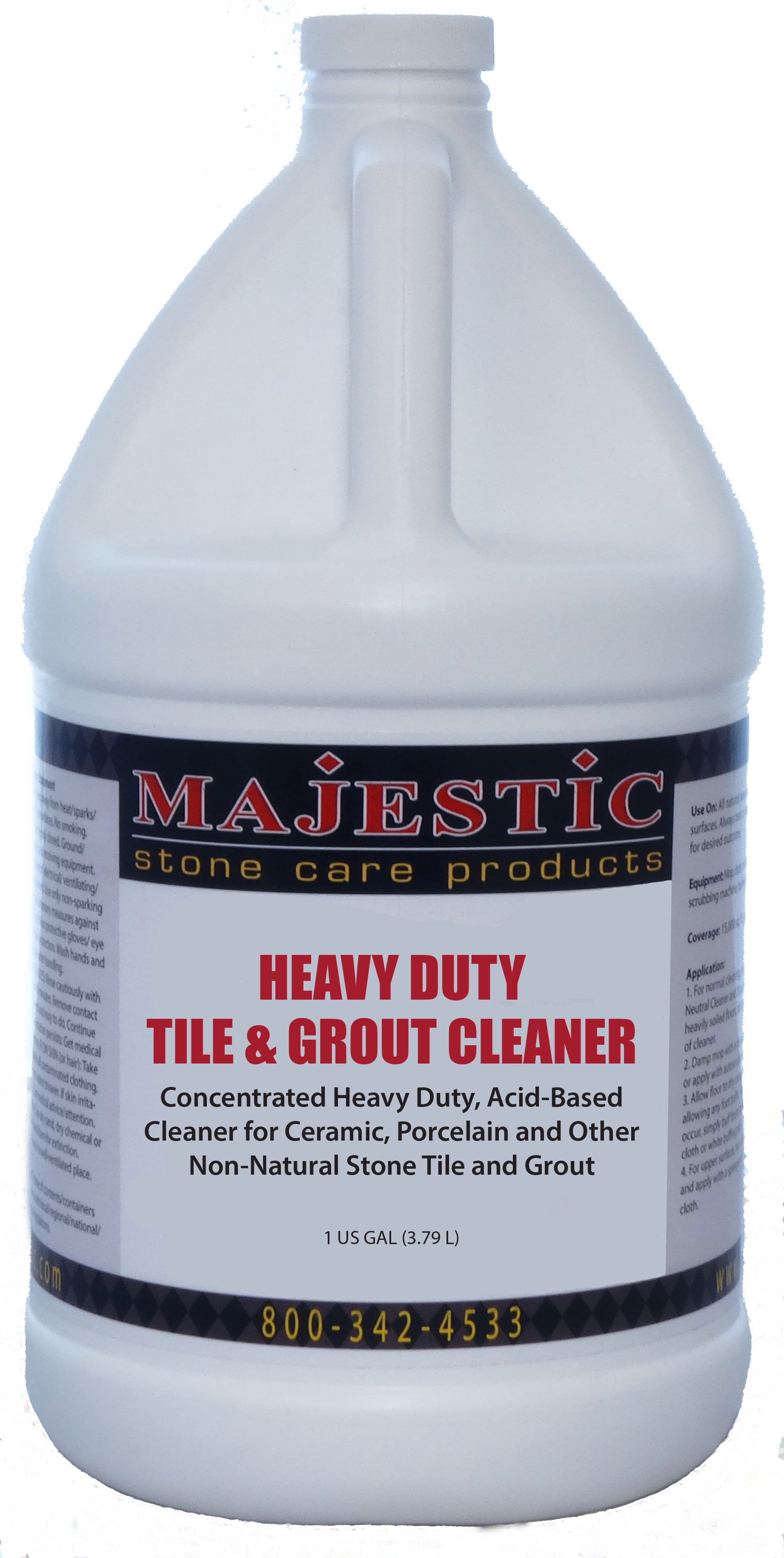 Majestic Heavy Duty Tile and Grout Cleaner (Acid Based) gal. - Walmart.com