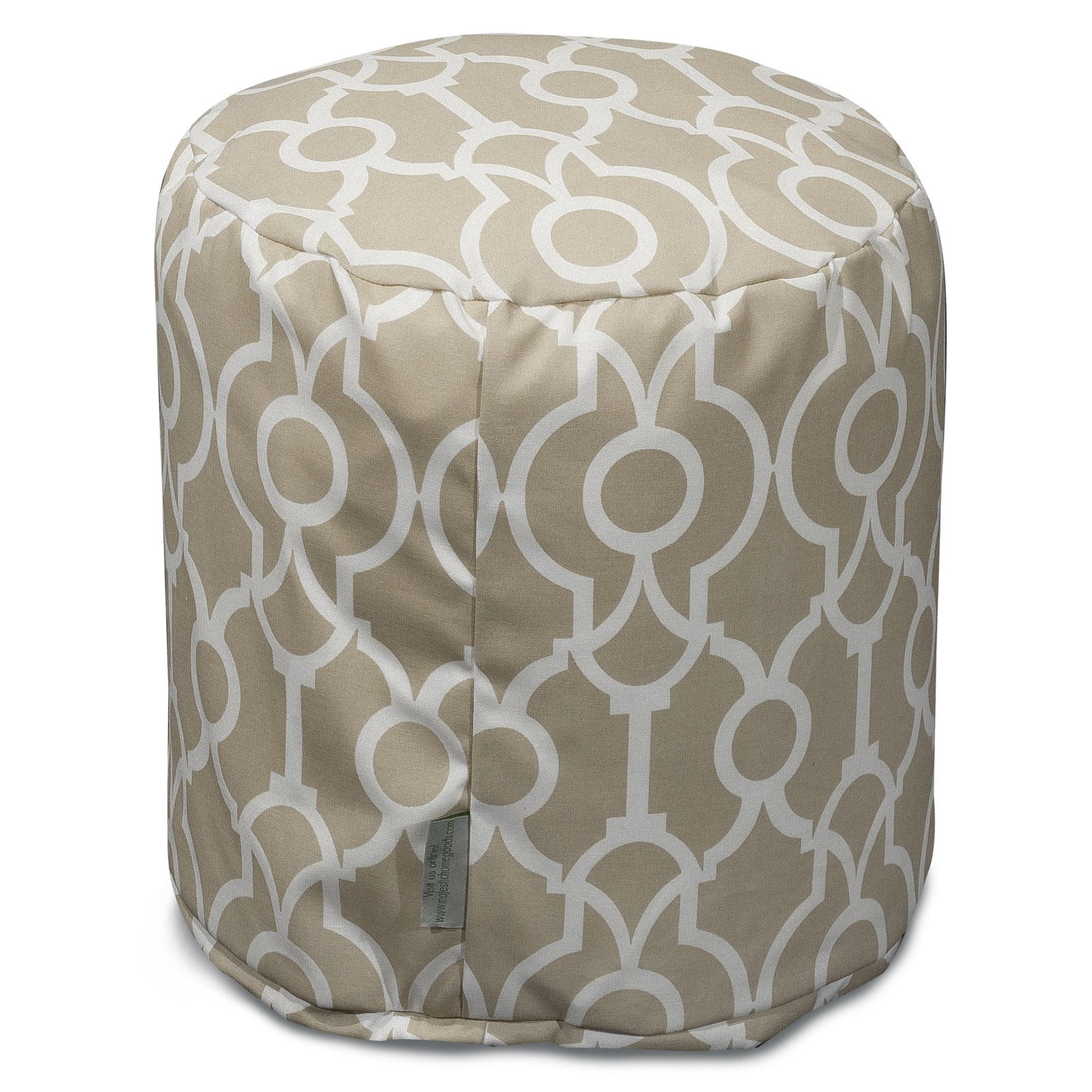 Majestic Home Goods Athens Indoor Outdoor Ottoman Pouf - Walmart.com