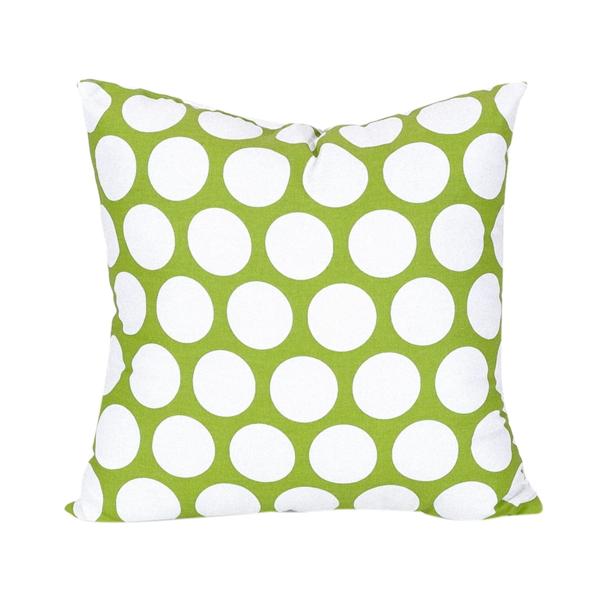 Majestic Home Goods Decorative Hot Green Large Polka Dot Large Pillow ...