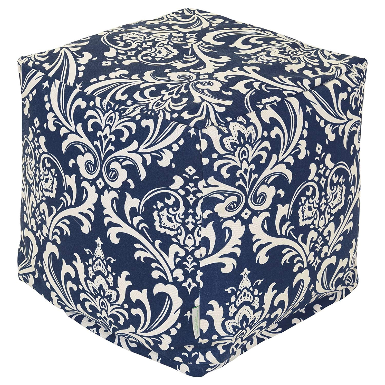 Majestic Home Goods French Quarter Indoor/Outdoor Ottoman Pouf Cube ...