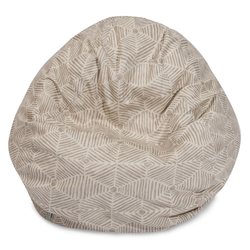 Majestic Home Goods Small Bean Bag Charlie Beige Metallic - Walmart.com