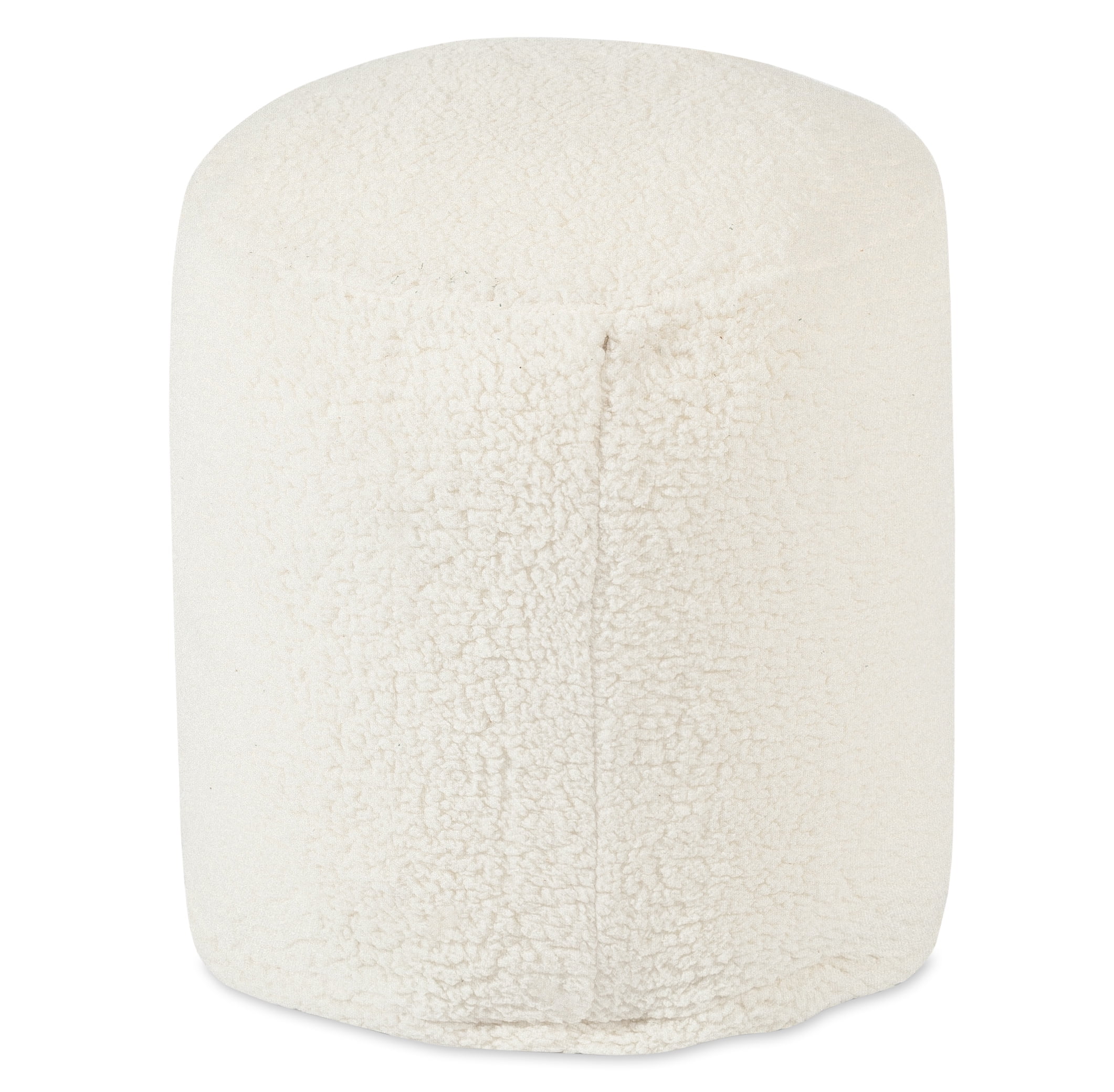 Majestic Home Goods Sherpa Indoor Ottoman Pouf