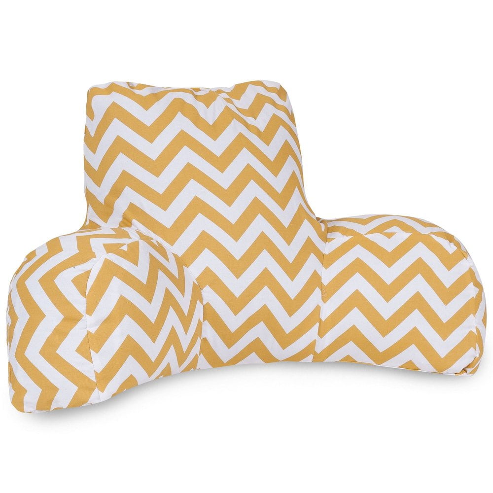 Majestic Home Goods Reading Pillow Chevron Yellow - Walmart.com