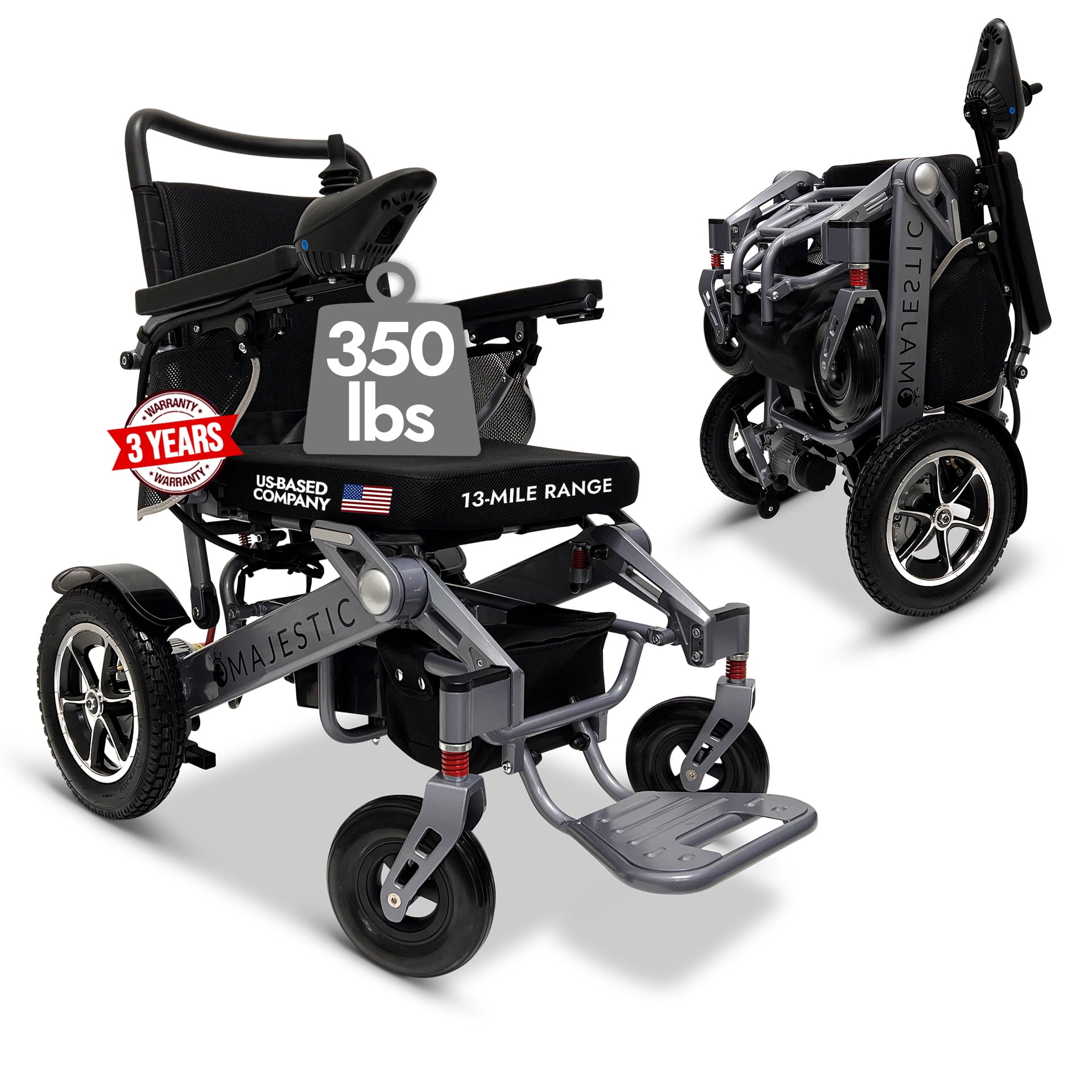 Majestic IQ-7000 Electric Wheelchairs for Adults, Lightweight ...