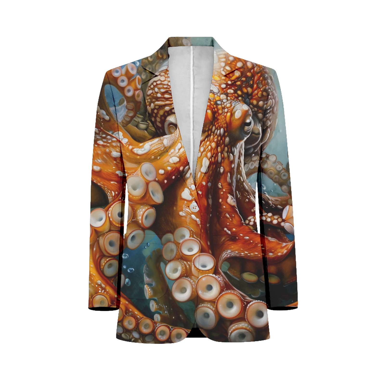 Majestic Octopus Men's Suit Blazer Casual Party Wear Slim Fit Suit ...