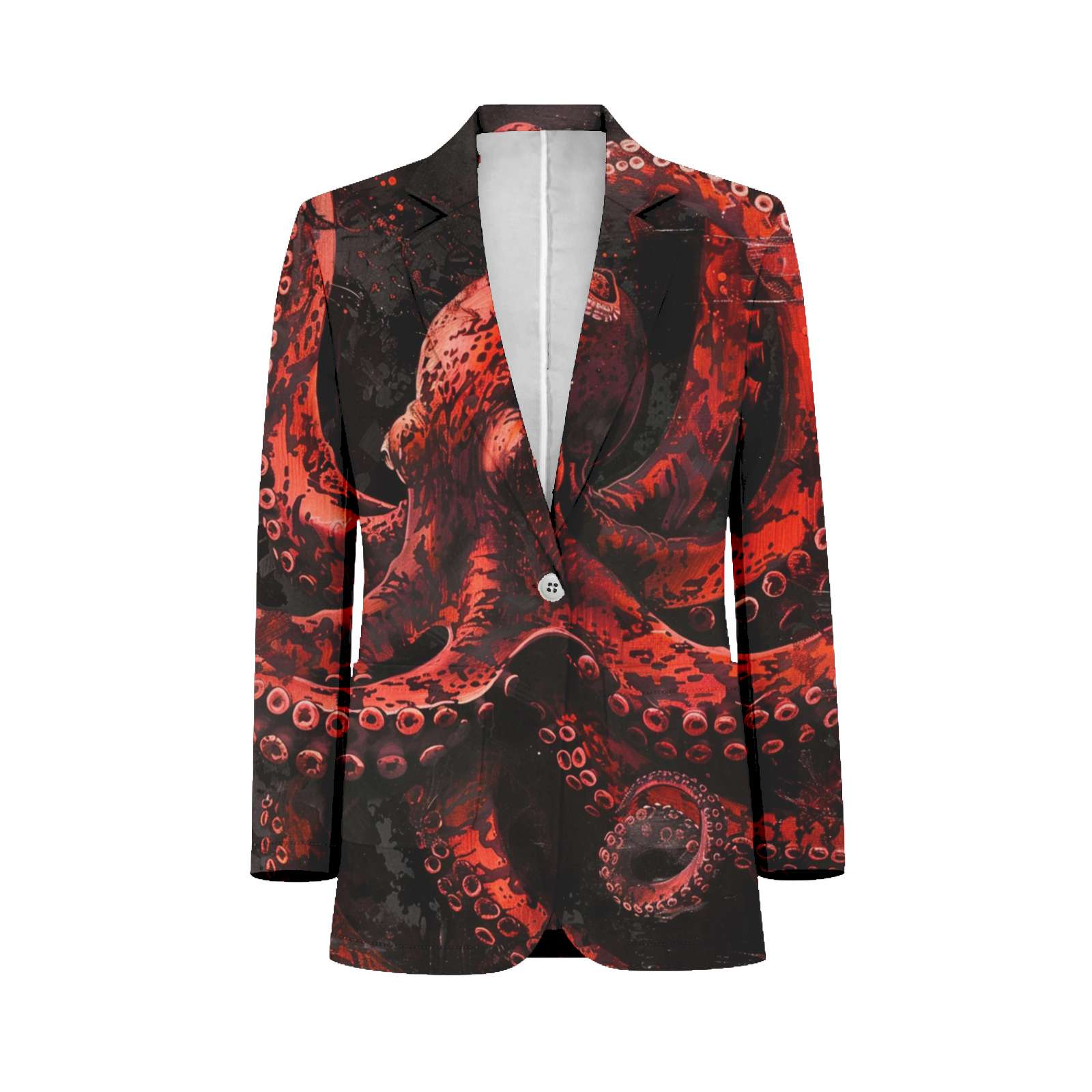Majestic Octopus Mens Suits Shawl Collar Slim Fit Suit Mens Groom ...