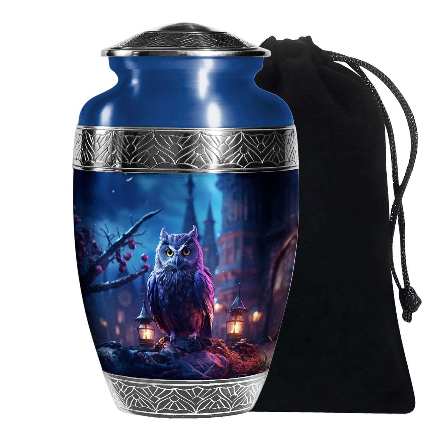 Majestic Owl Urns For Human Ashes Adult Mom - Large Funeral Urn For ...