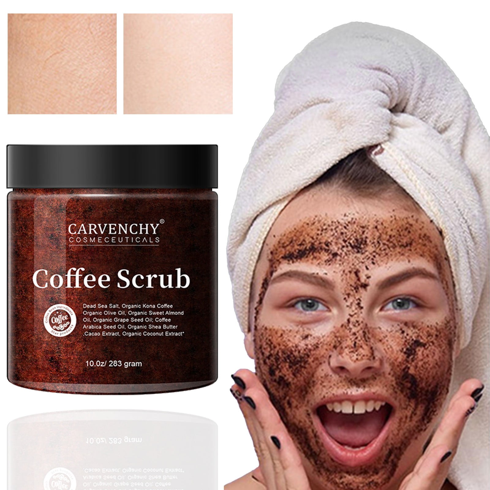 Majestic PURE Arabica Coffee Scrub - All Natural Exfoliating Body Scrub ...