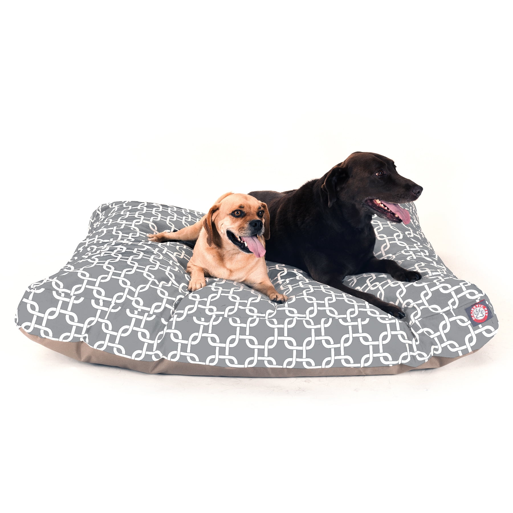 Majestic Pet | Links Rectangle Pet Bed For Dogs, Removable Cover, Gray ...