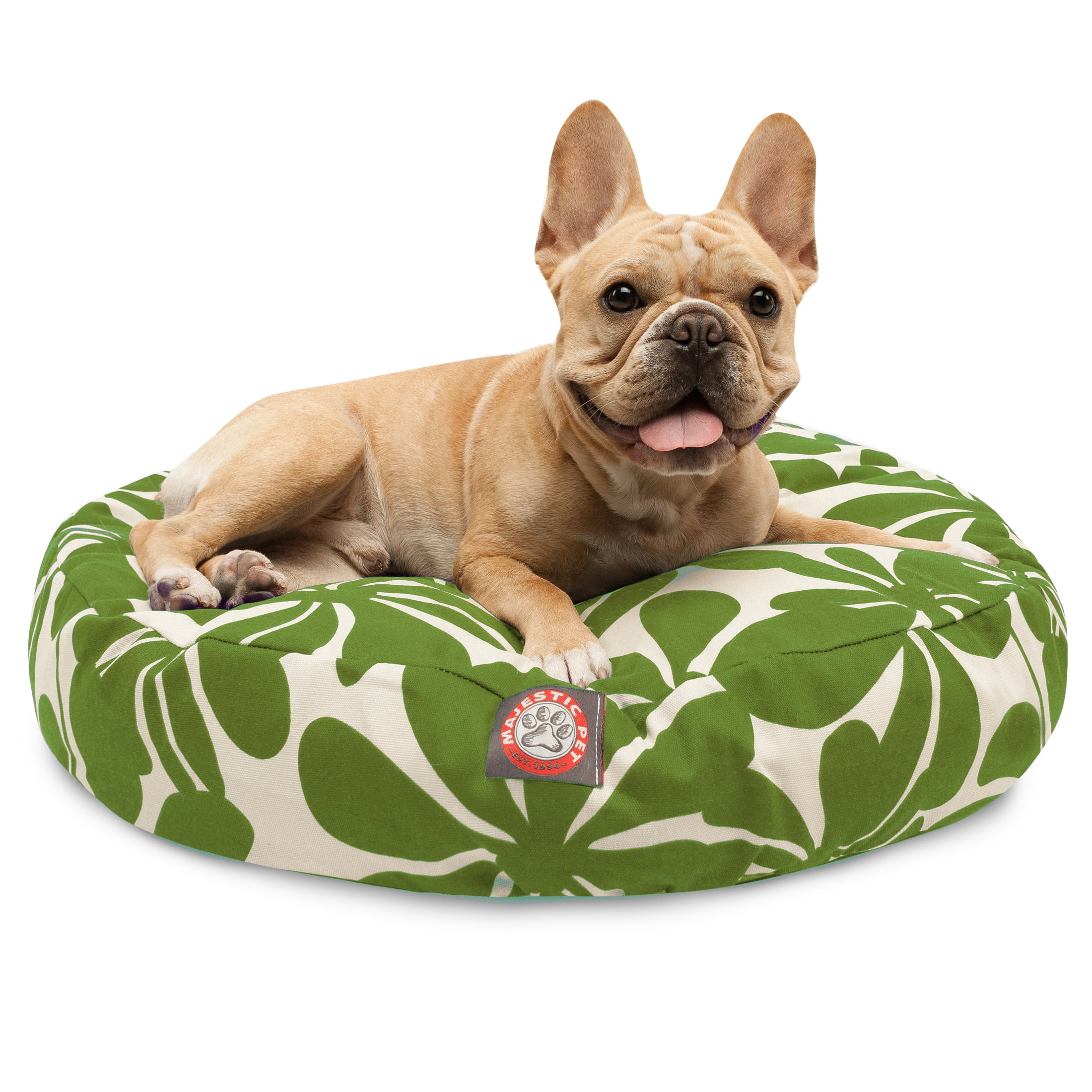 Majestic Pet | Plantation Round Pet Bed For Dogs, Removable Cover, Sage ...