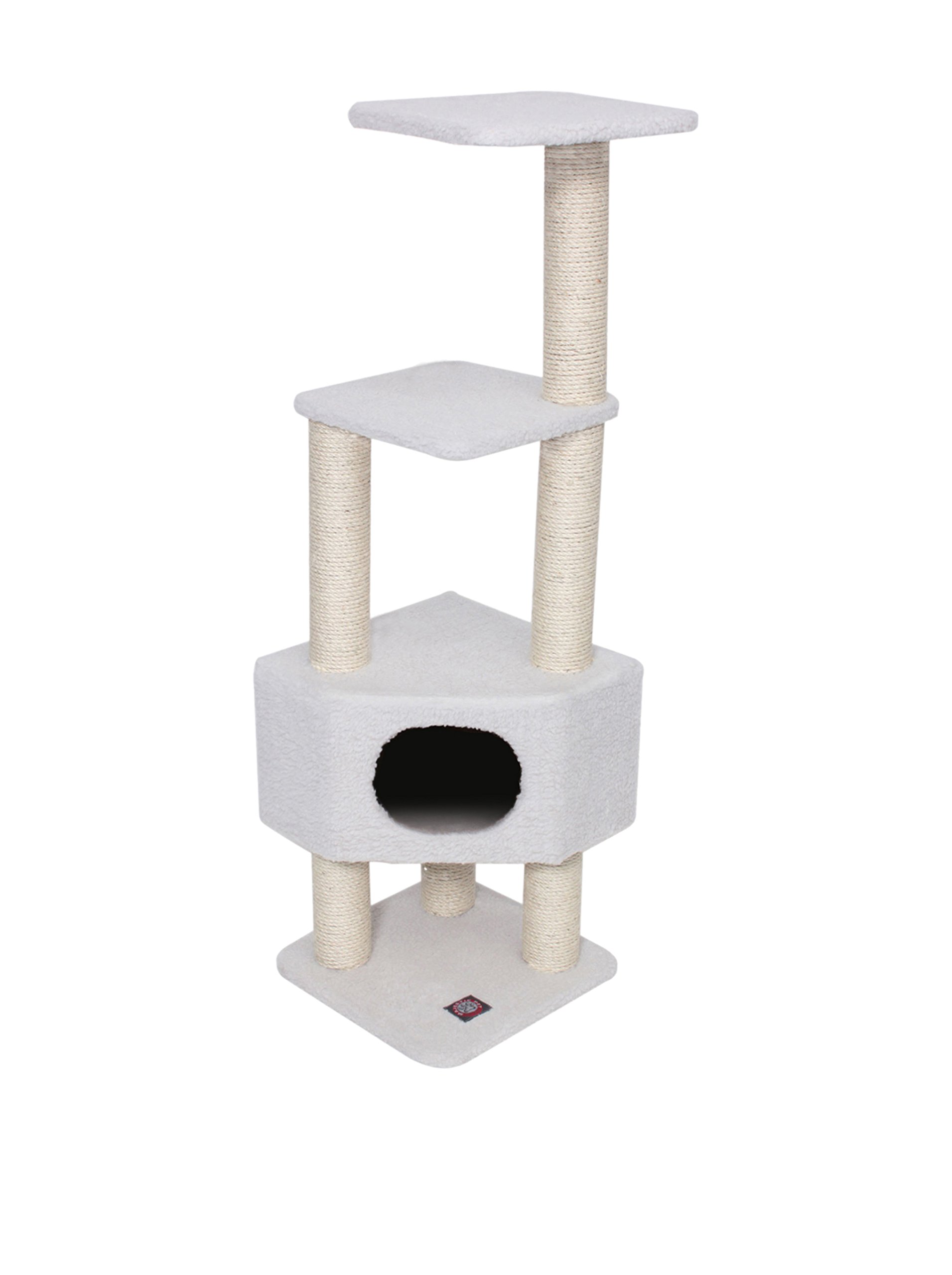 Majestic Pet Products 52 Inch Cat Tree Furniture Tower Condo House with ...