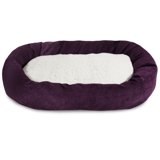 Majestic Pet Sherpa Villa Velvet Bagel Pet Bed for Dogs, Calming Dog ...