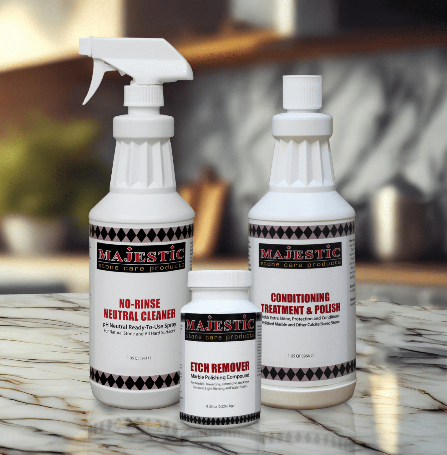 Majestic Polished Marble Repair Kit : Etch Remover and Marble Cleaner ...