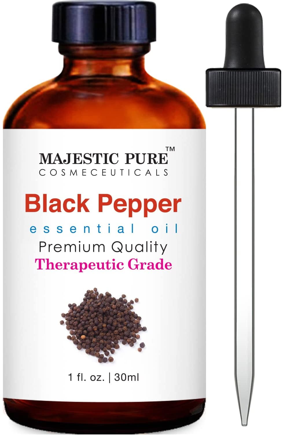 Majestic Pure Black Pepper Essential Oil, Pure & Natural, Aromatherapy ...