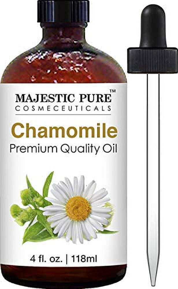 Majestic Pure Herbal Essential Chamomile Oil for Aromatherapy, 4 fl oz ...
