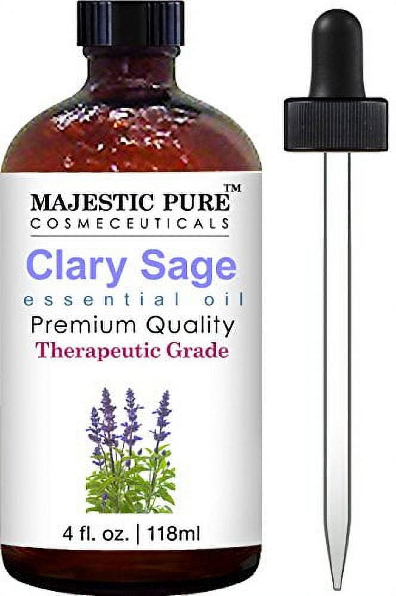 Majestic Pure Essential Clary Sage Oil for Diffuser, 4 fl oz - Walmart.com