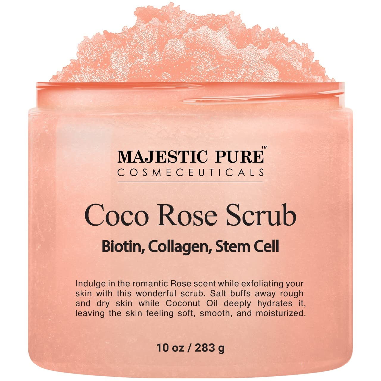 Majestic Pure Coco Rose Scrub with Coconut Oil, 10 oz - Walmart.com