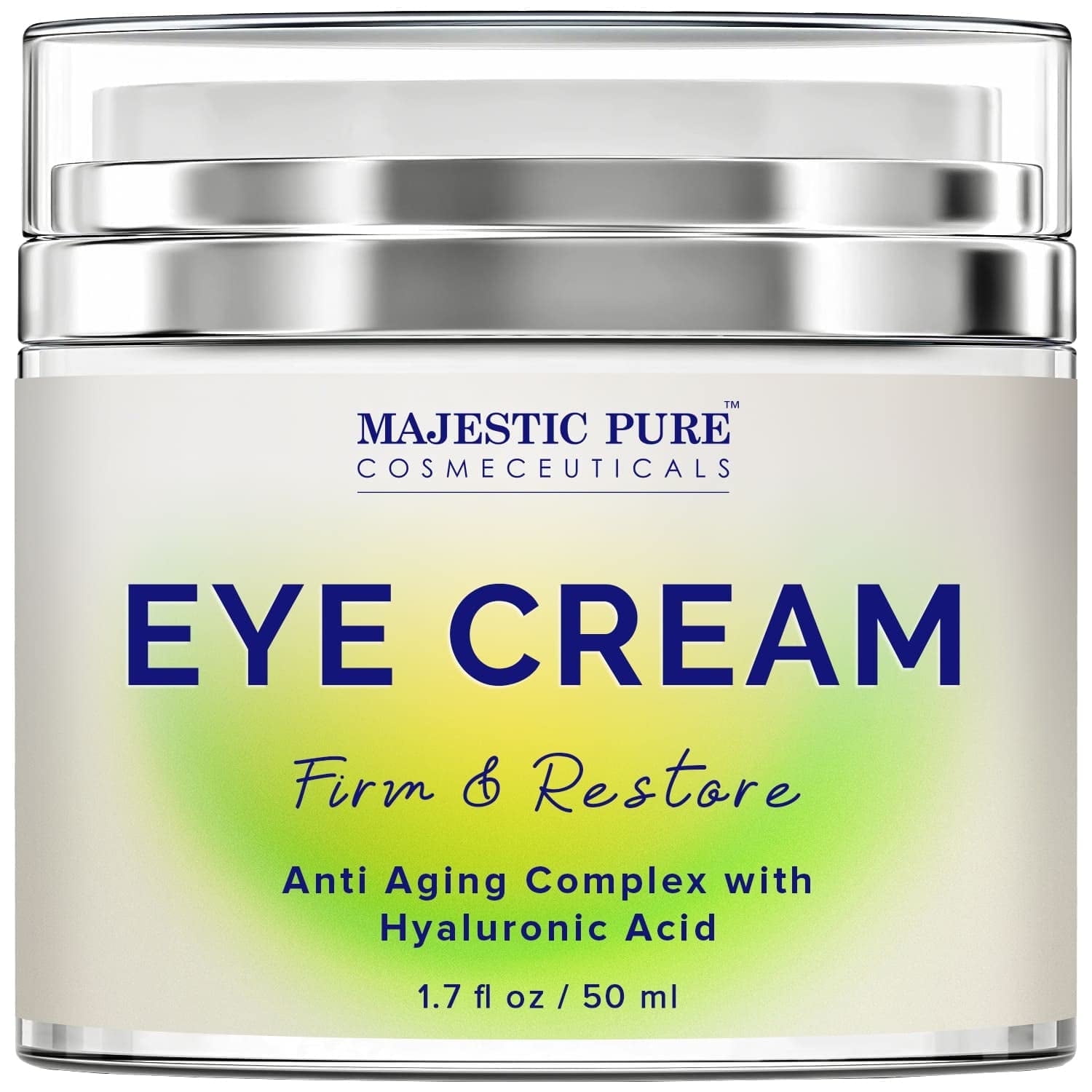 Majestic Pure Under Eye Cream with Hyaluronic Acid - Anti Aging ...