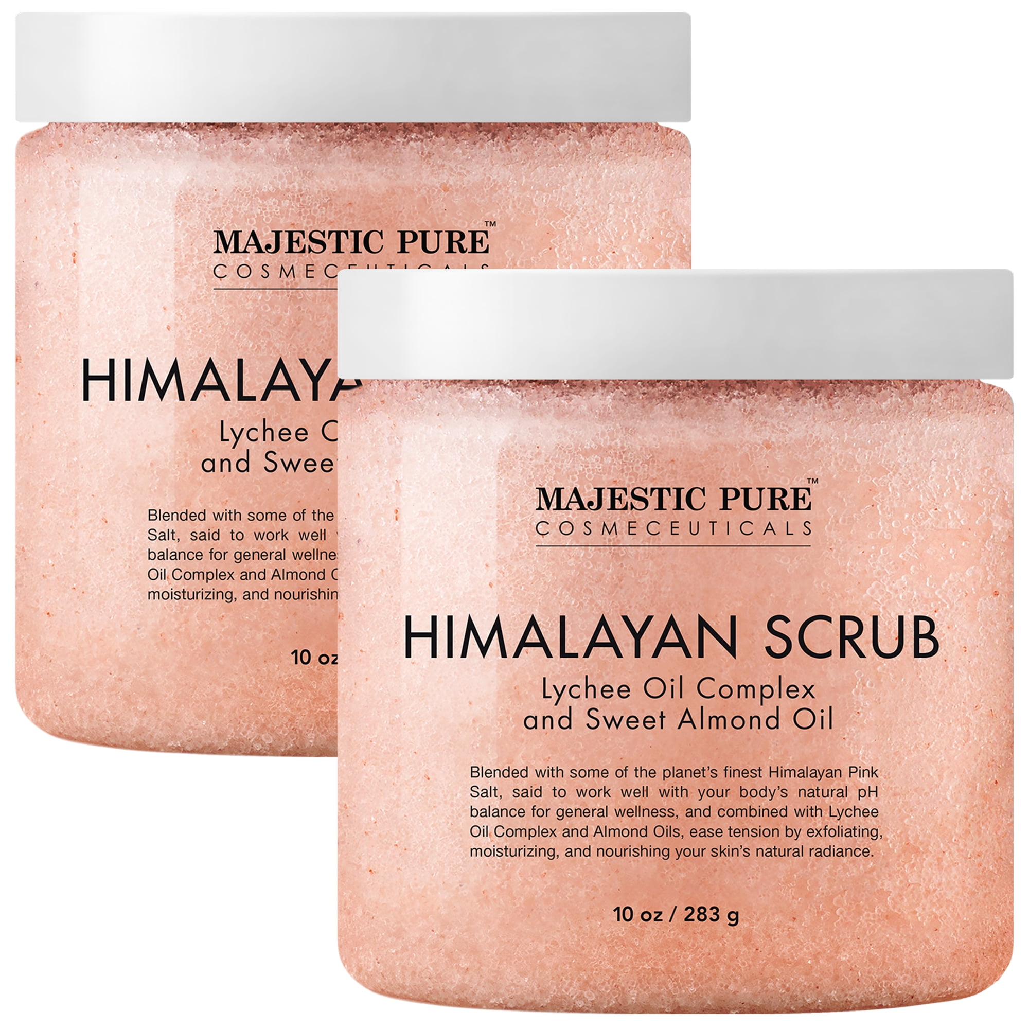 Majestic Pure Himalayan Salt Body Scrub with Lychee Oil, Detox Bath ...