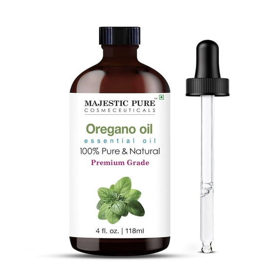 Majestic Pure Oregano Essential Oil, Therapeutic Grade, Steam Distilled ...
