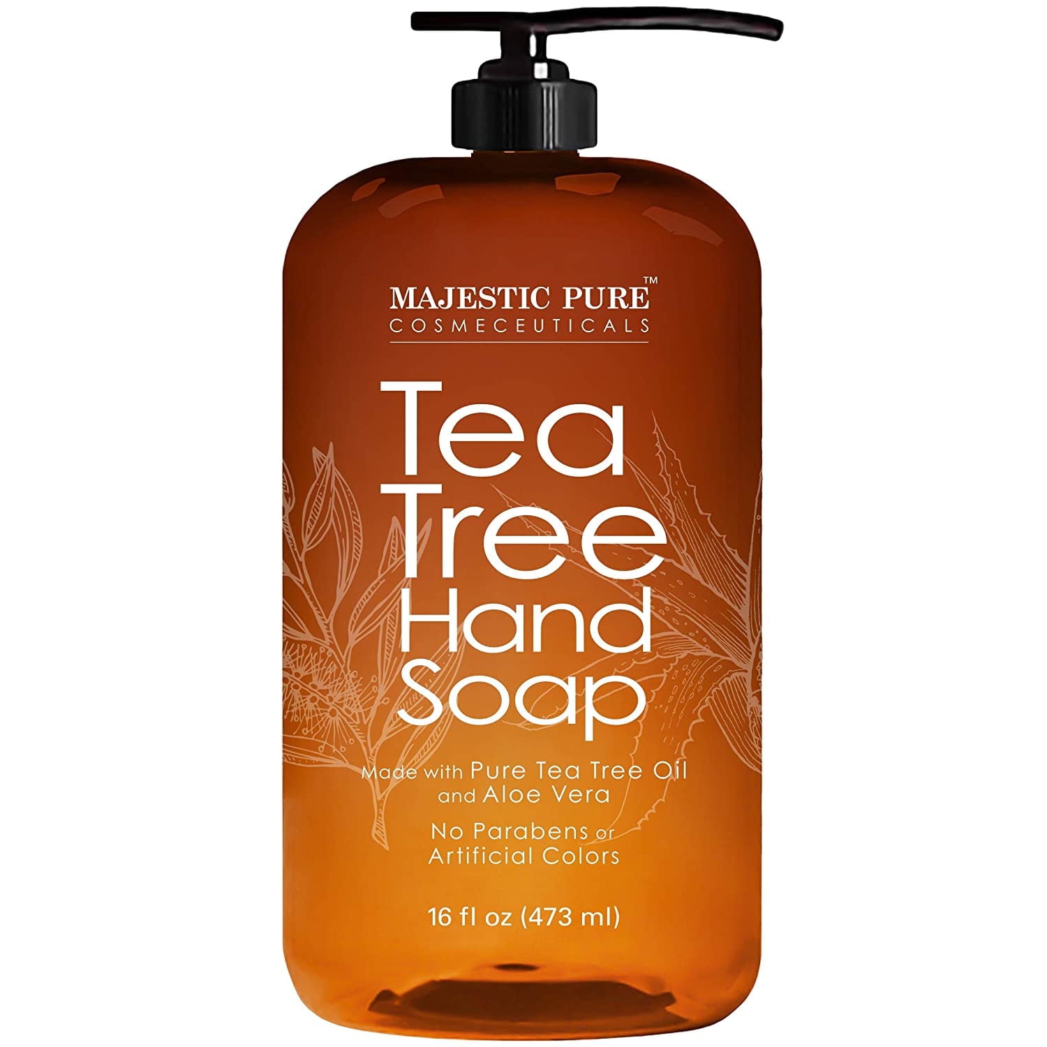 Majestic Pure Tea Tree Oil Liquid Hand Soap, 16 fl oz - Walmart.com