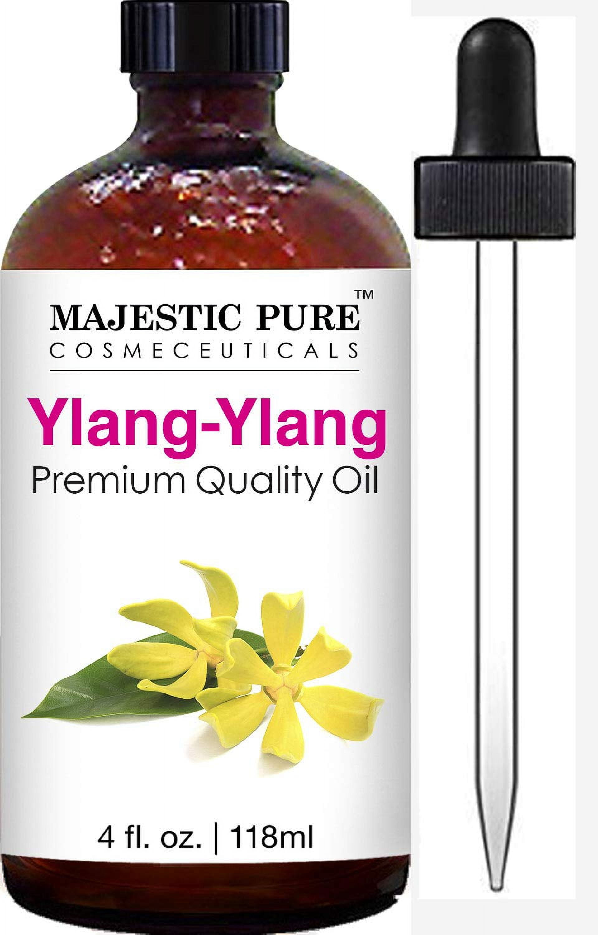 Majestic Pure Ylang Ylang Essential Oil with Dropper, Aromatherapy Use ...