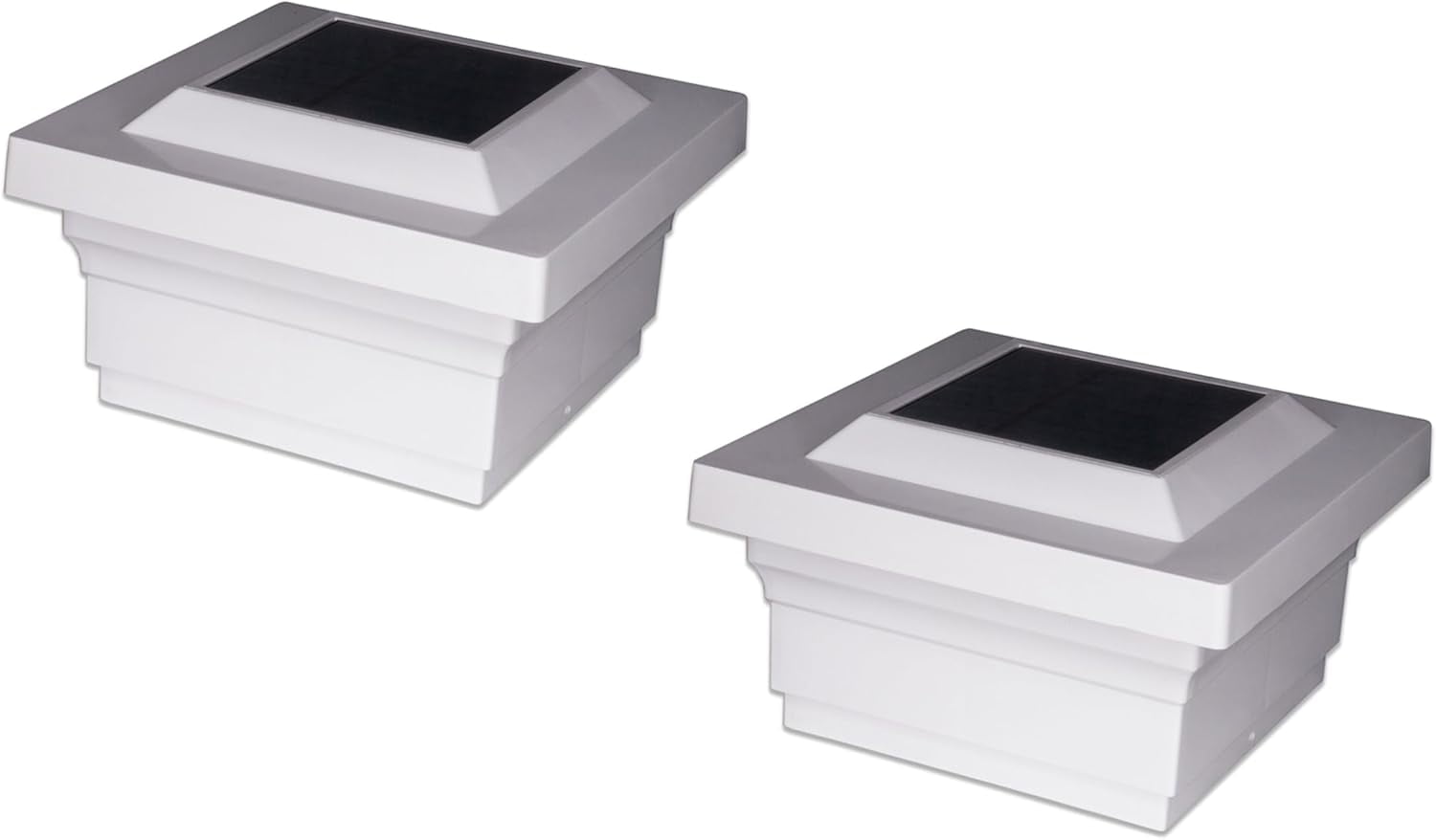 Majestic Solar Post Cap - 2 Pack White – High-Performance Solar LED ...