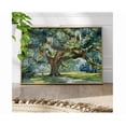 Majestic Southern Live Oak Watercolor Style Painting Poster Oak Tree ...