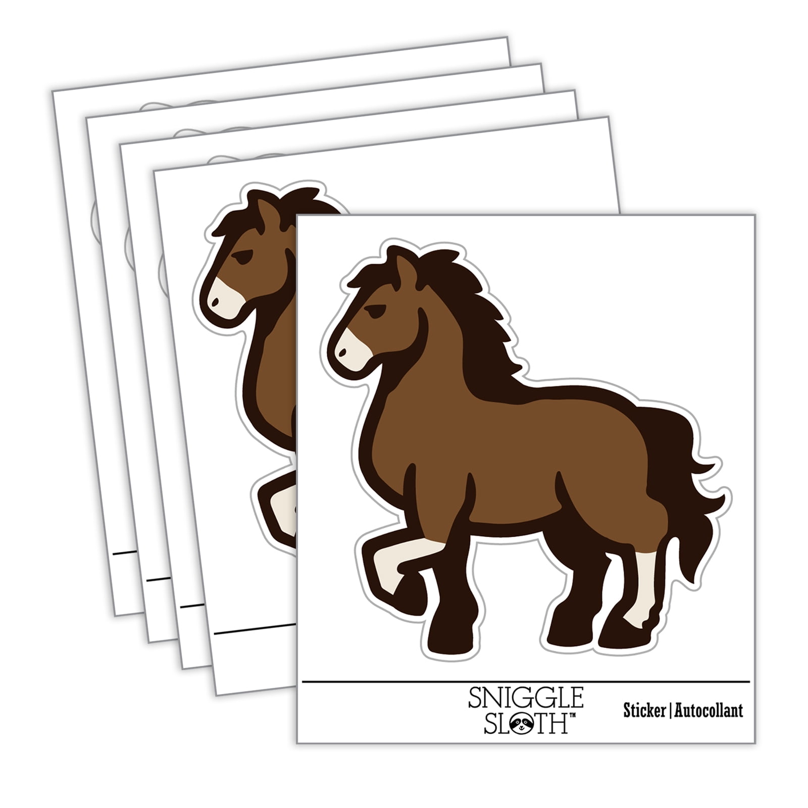 Majestic Standing Horse Car Window Bumper Water Bottle Phone Tablet ...