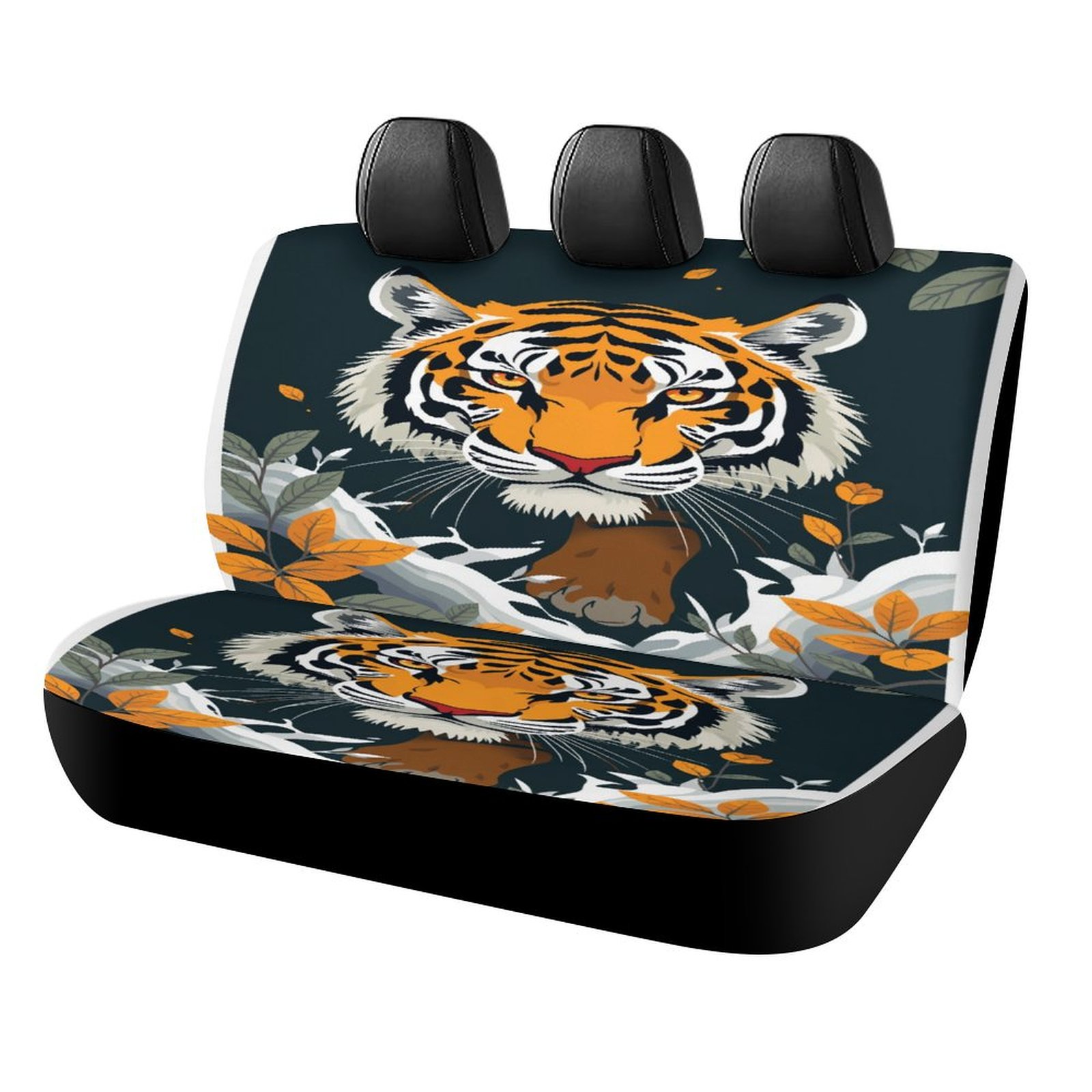 Majestic Tiger Forest Foliage Art Car Back Seat Pad Useful Stain ...
