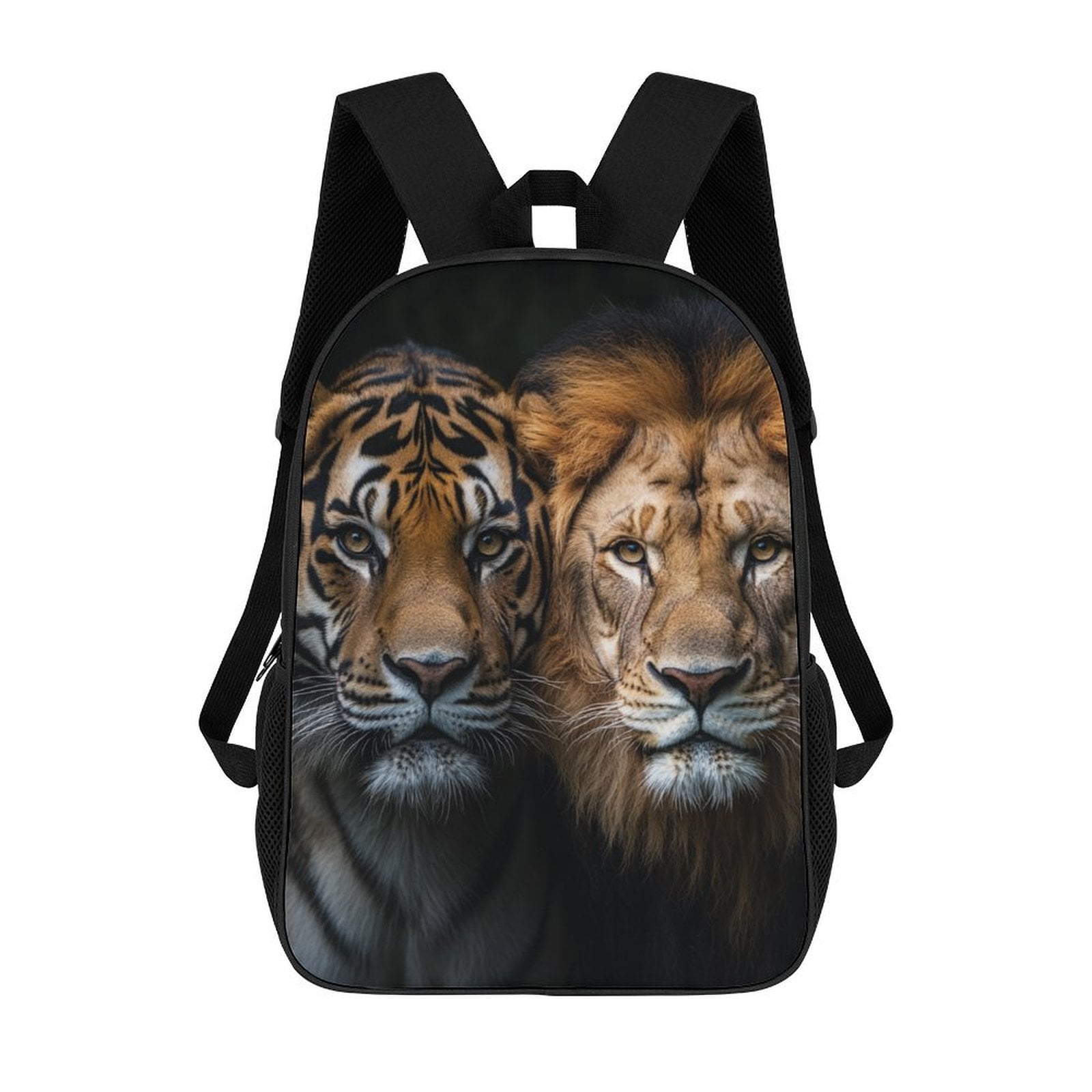 Majestic Tiger Lion Close Up Portrait Backpack Travel Laptop Casual ...