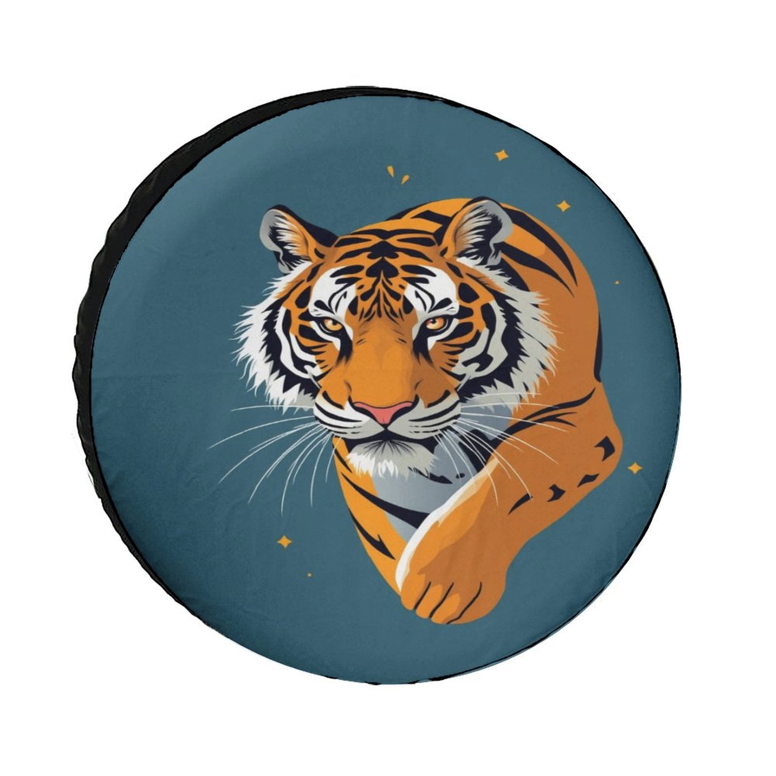 Majestic Tiger Prowling Night Sky Spare Tire Cover Universal Wheel Tire ...