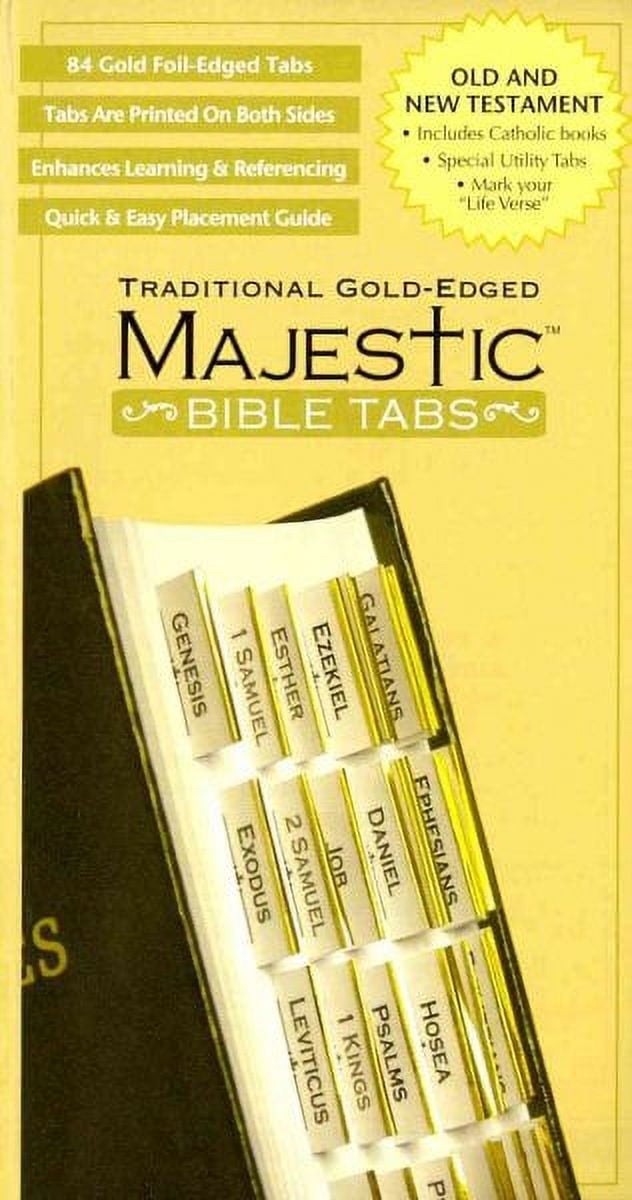 Majestic Traditional Gold-Edged Tabs - Walmart.com
