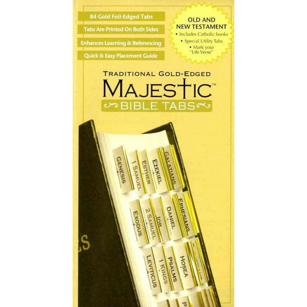 Majestic Traditional Gold-Edged Tabs - Walmart.com