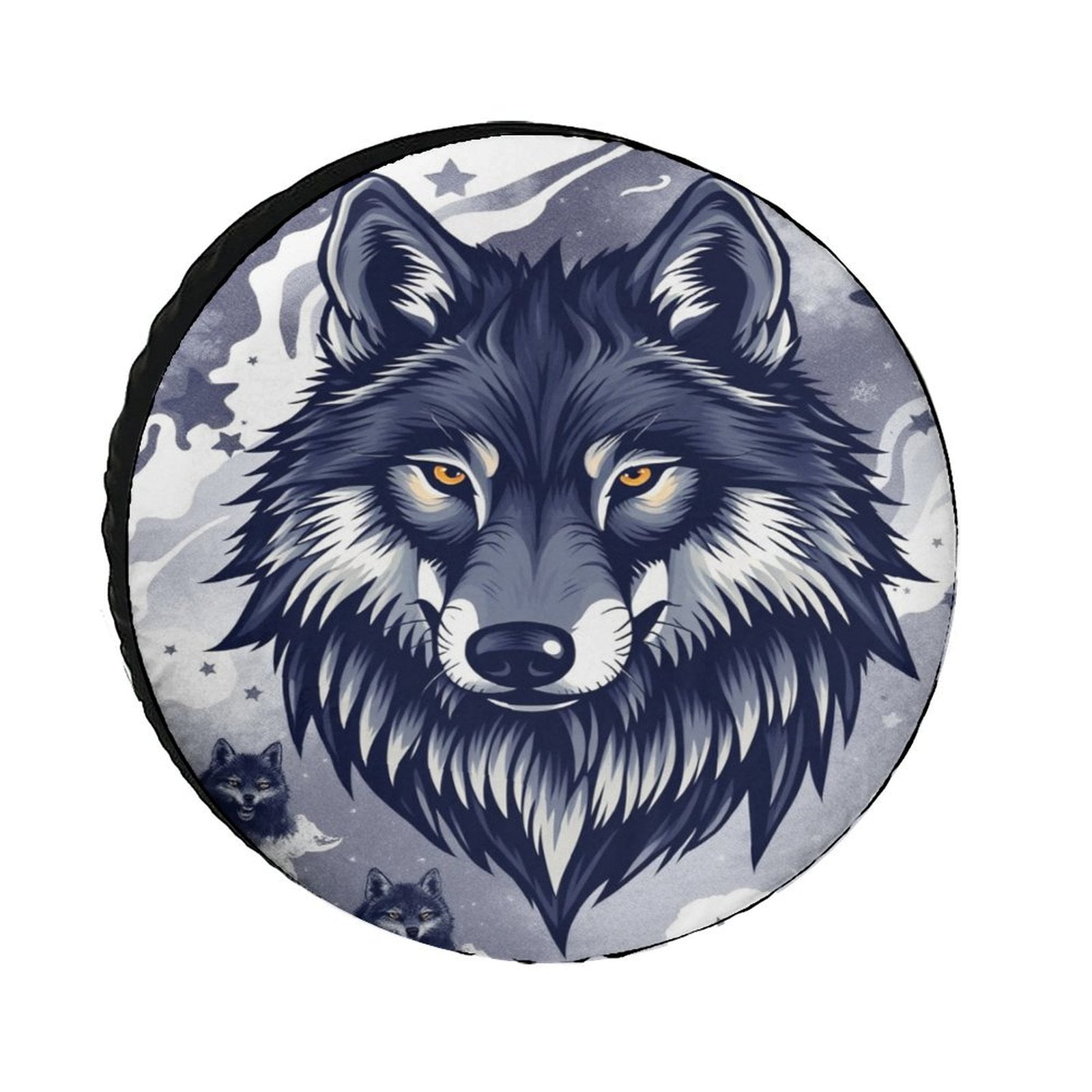 Majestic Winter Wolf Spare Tire Cover Dust-Proof Wheel Tire Cover Fit ...