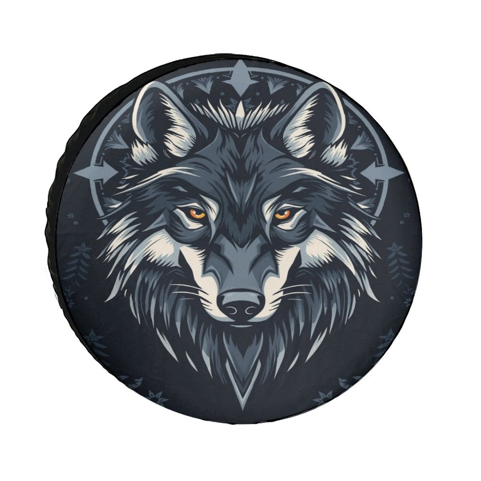 Majestic Wolf Portrait Spare Tire Cover Universal Wheel Tire Protectors ...