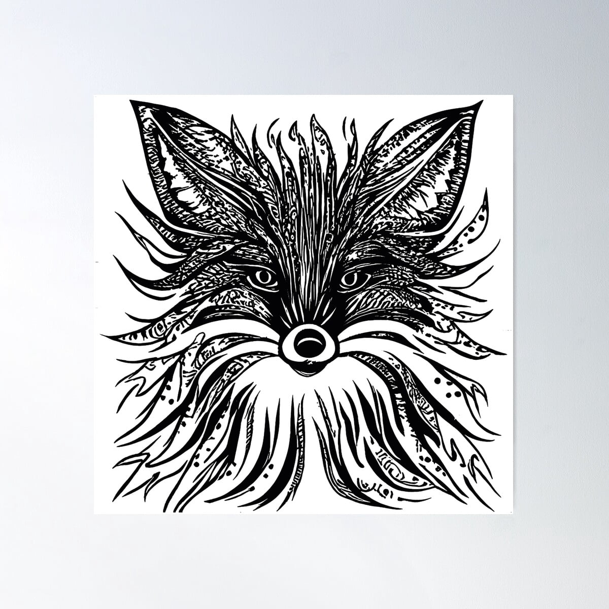 Majestic Woodland Guardian Poster Wall Art, Modern Wall Decor For ...