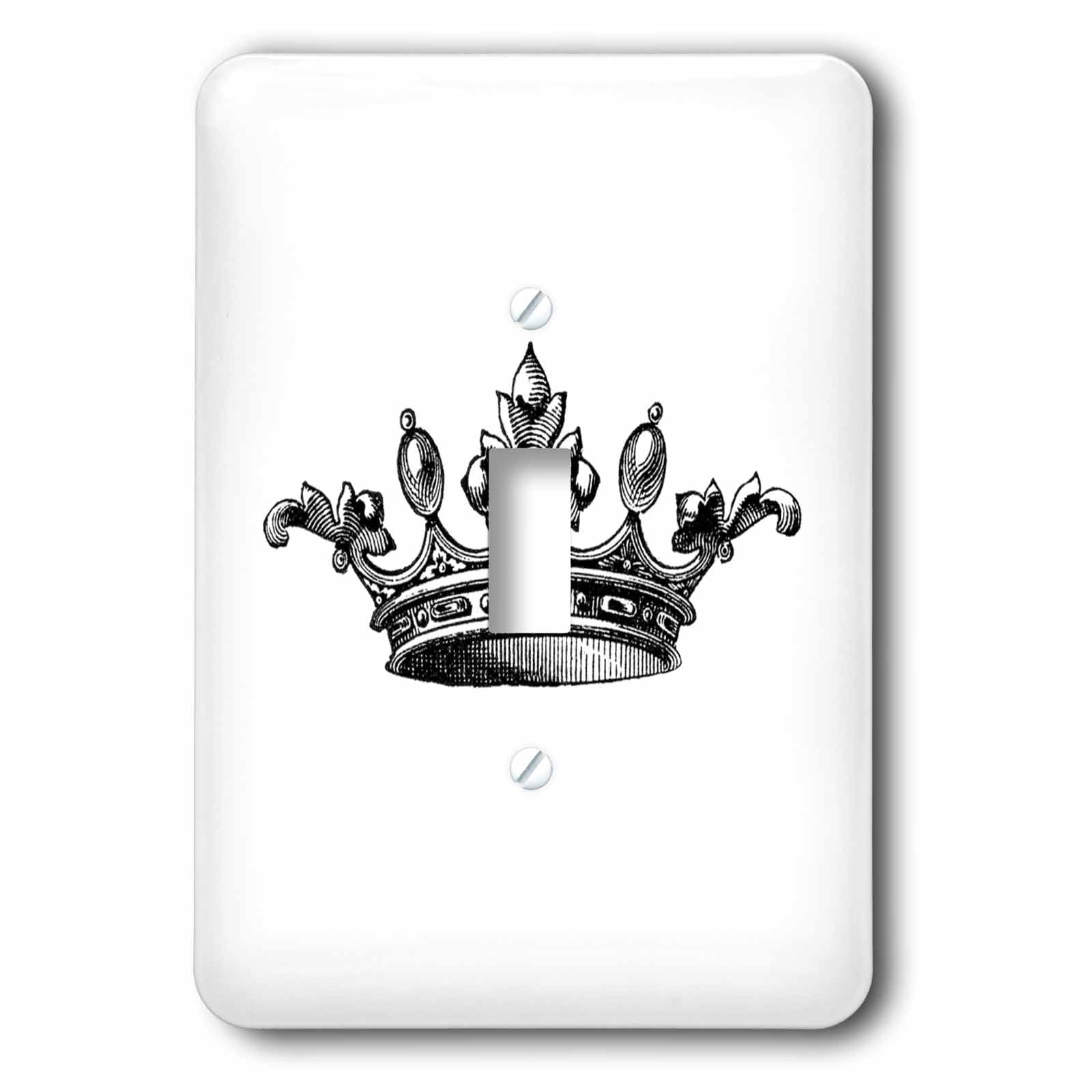 Majestic crown black and white drawing - royal tiara-like crown ...