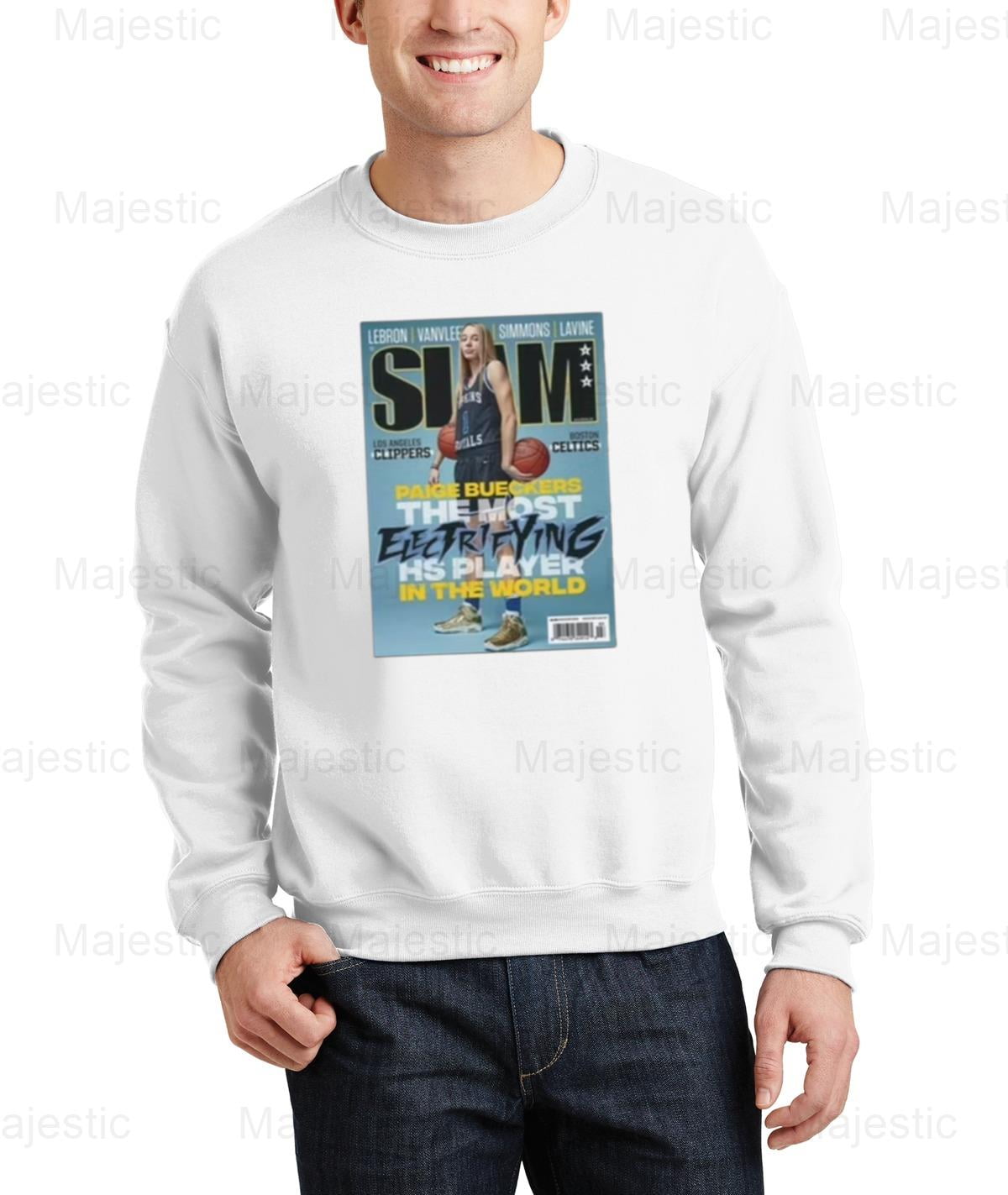 Majestic64 Paige Bueckers WNBA Slam Cover Tee Shirt Basketball, Women ...