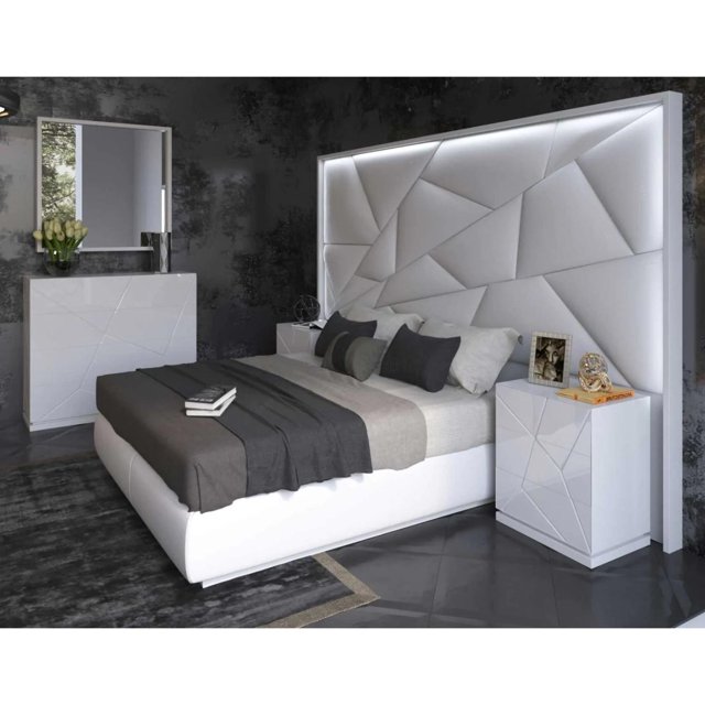Majesty 3-Piece Bedroom Set with Kiu Cases, White, King - Walmart.com