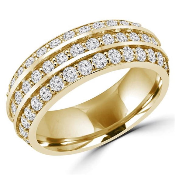 Houston Diamond District 1.5 Carat Round Diamond Ladies Eternity ...