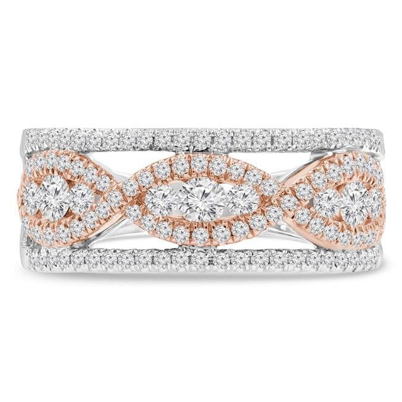 Majesty Diamonds MDR210139-P 0.75 CTW Round Diamond Cocktail Ring in ...