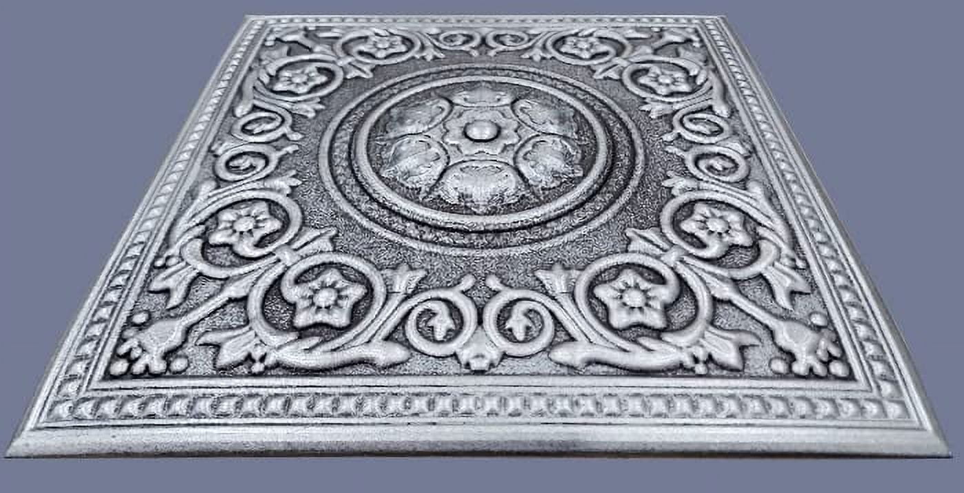 Majesty Foam Ceiling Tiles - 20"x20" Square - by Antique Ceilings (Antique Bronze) - 8pc Pack ...