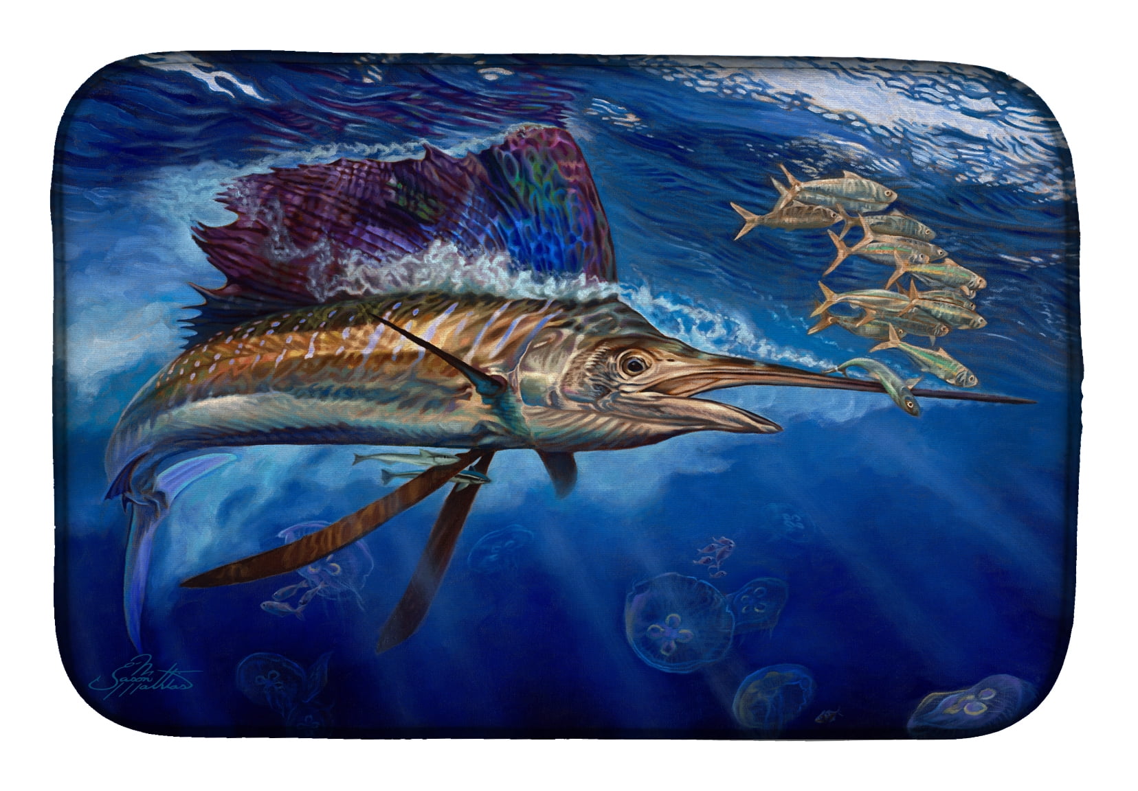 Majesty Sailfish Dish Drying Mat - Walmart.com