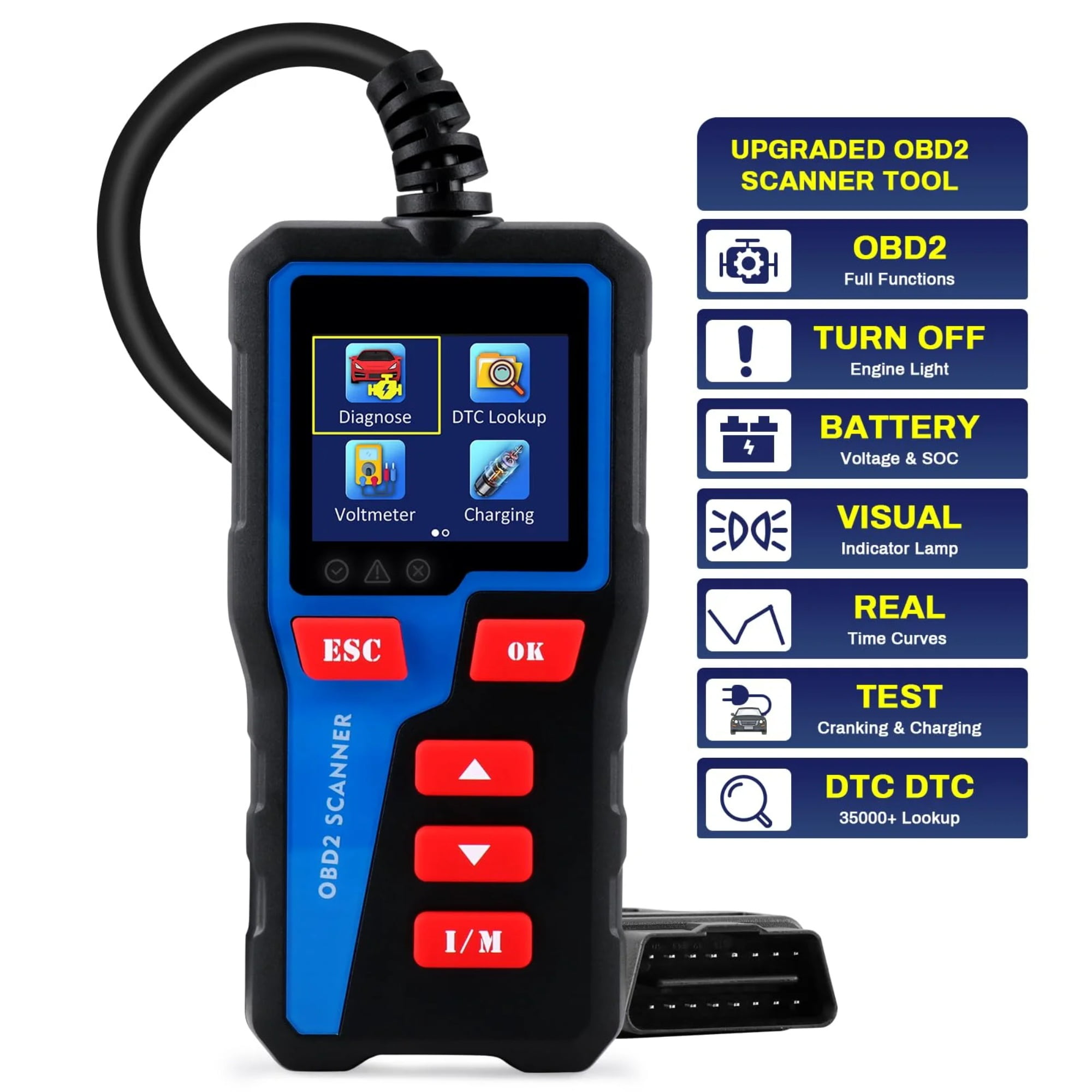 Majesun Automotive Diagnostic Tool with Engine Fault Light Inspection ...