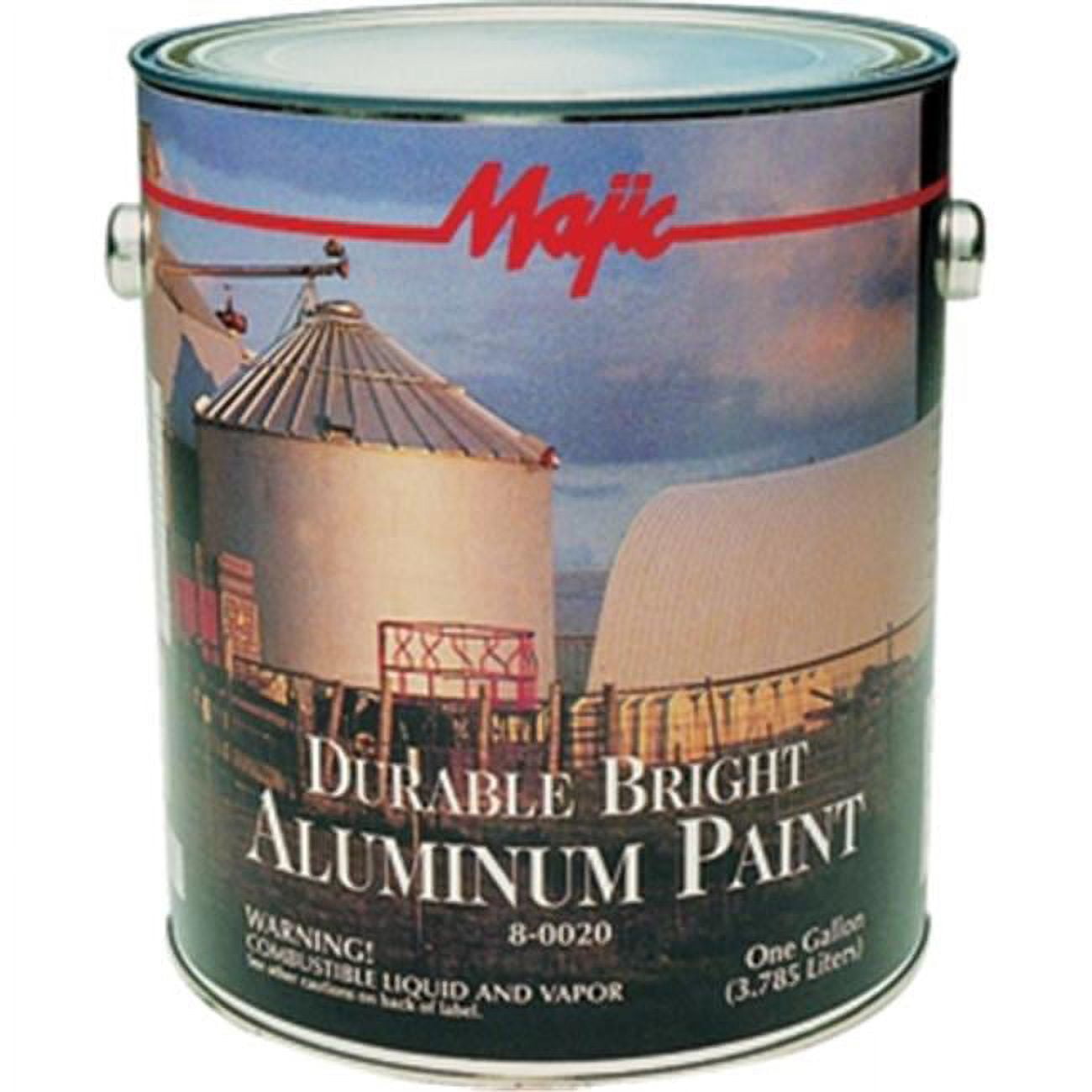 Majic Paints 8-0020-1 1 Gallon Bright Aluminum Durable Paint - Walmart.com