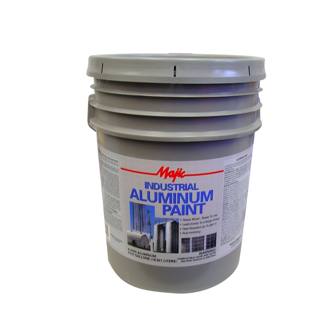 Majic Paints 8-0025-5 5 Gallon Industrial Aluminum Paint - Walmart.com
