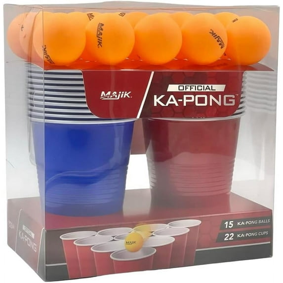 Majik Ka-Pong Multiplayer Party Game with 12 Penn Table Tennis Balls ...
