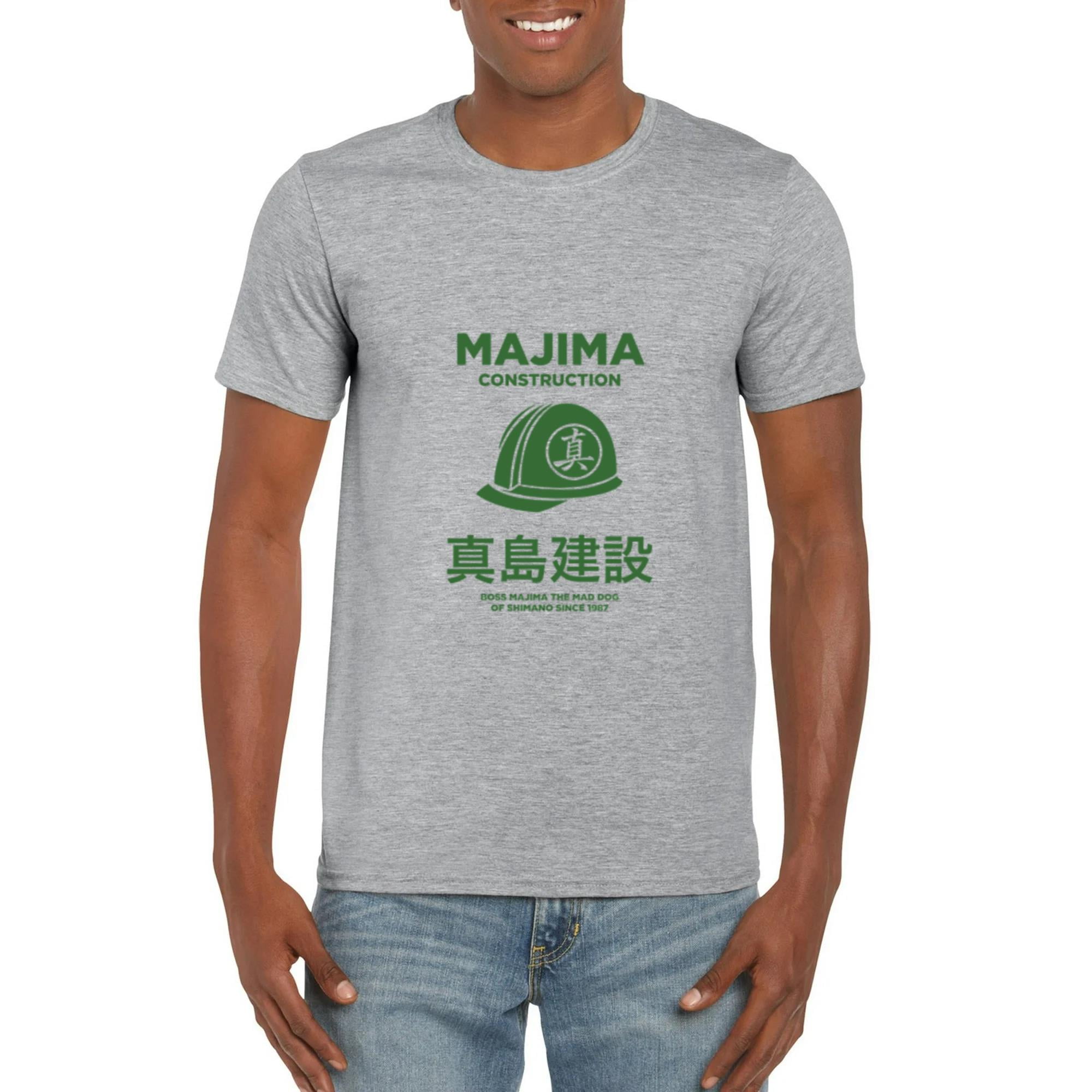 Majima Construction Yakuza Video Game Goro Kiryu Japan T-Shirt, for men & women, up to size 5XL ...