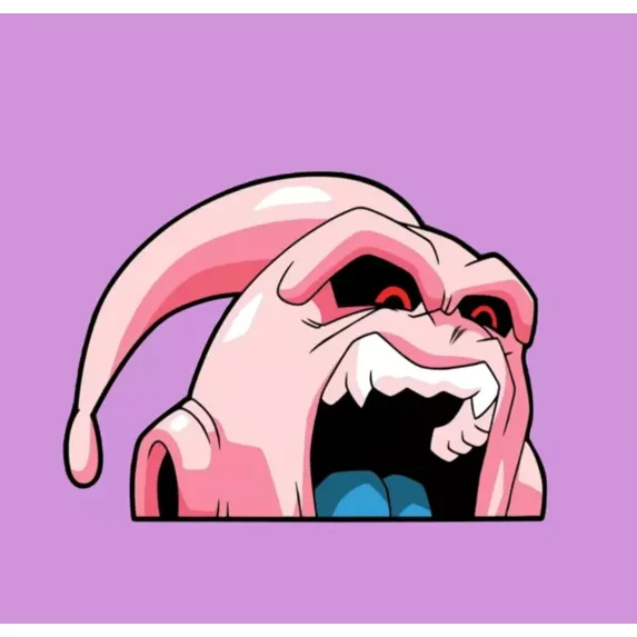 Majin Buu Dragon Ball Z Sticker Phone Decal Water Bottle Stickers Car ...